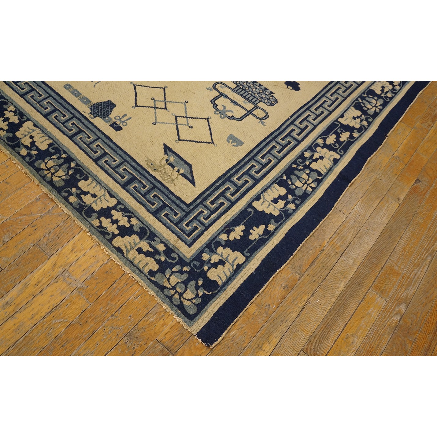 Mid 19th Century Chinese Ningxia Carpet with 100 Antiques Pattern ...