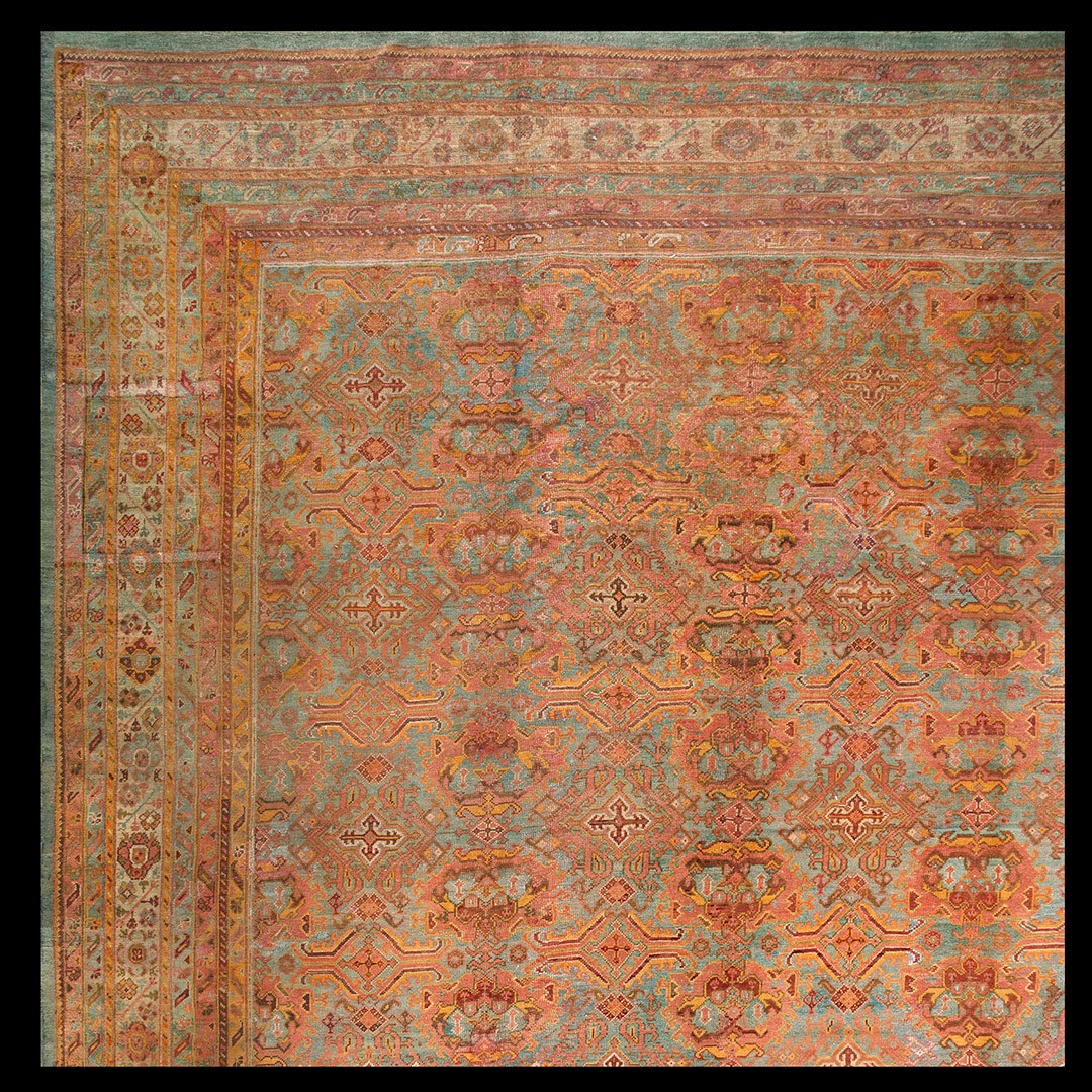 Antique Oushak Rug - 19462 | Turkish Decorative | 17' 6" x 23' | Other ...