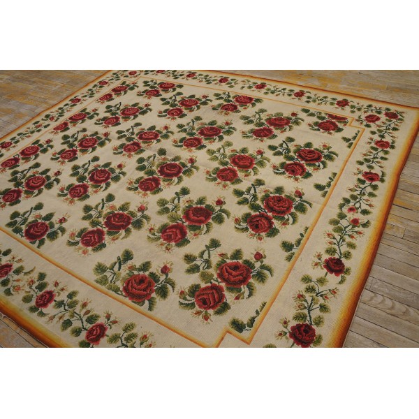 19th Century English Needlepoint Carpet - Antique Rug Studio